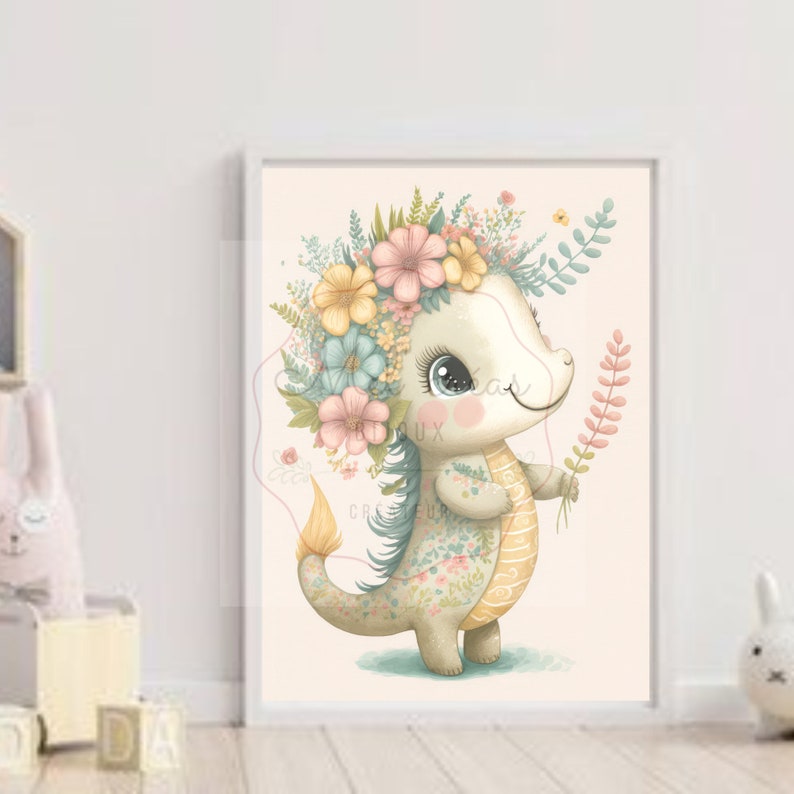 Cute Animal Posters A4 21x29.7cm or 18x24cm Wall Decoration Baby Room ...