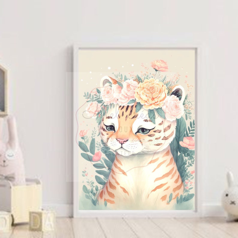 Cute Animal Posters A4 21x29.7cm or 18x24cm Wall Decoration Baby Room ...