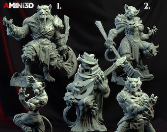 Dnd Tabaxi Miniature | Etsy