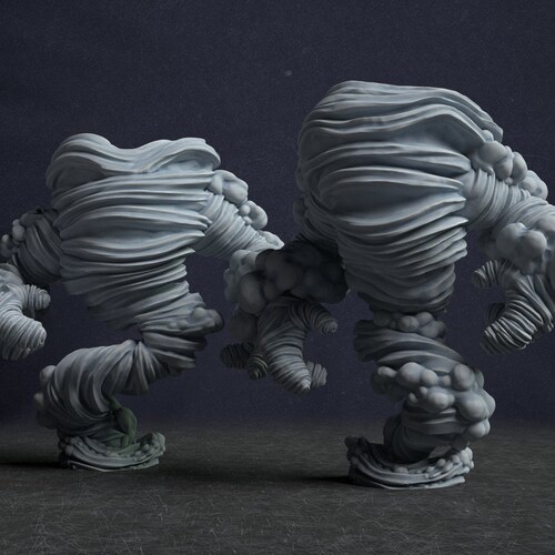 2 Air Elemental Resin Miniatures. Perfect for D&D Dungeons and - Etsy