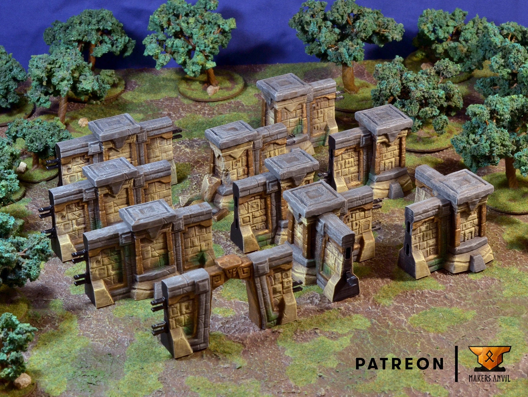 2 Sets of Modular Aztec Walls. Perfect for City of Tarok - Etsy
