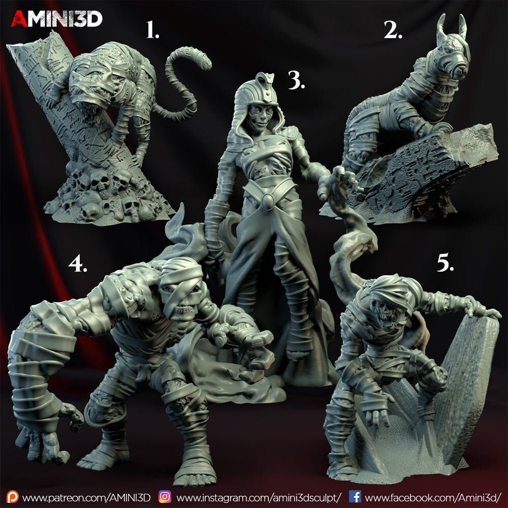 Toys & Games Dungeons and Dragons MUMMY LORD Tabletop Hero Size ...