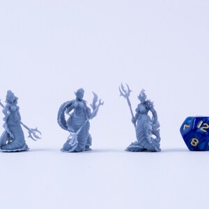 Merfolk Resin Miniature. Perfect for D&D Dungeons and Dragons Tabletop ...