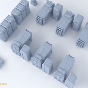 Sci Fi Barracks Set 28mm Scale. Warhammer 40k Sci-fi Terrain Wargame Terrain - Etsy UK