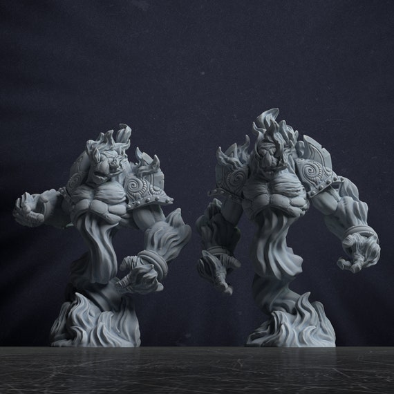Toys & Games Role Playing Miniatures 5e Fire Elemental for Dungeons and ...