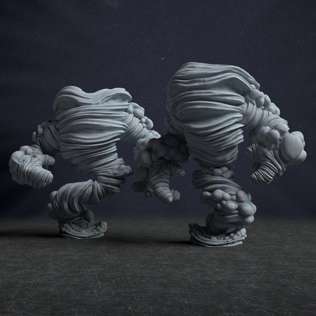 2 Air Elemental Resin Miniatures. Perfect for D&D Dungeons and Dragons ...