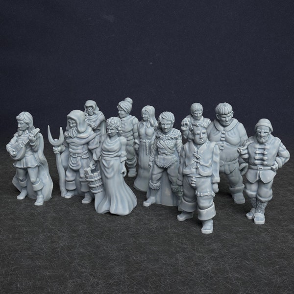 Dnd Townsfolk Miniature - Etsy