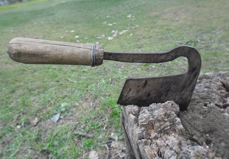 Vintage Meat Cleaver, Hand Forged Axe, Antique Butcher Knife, Vintage ...