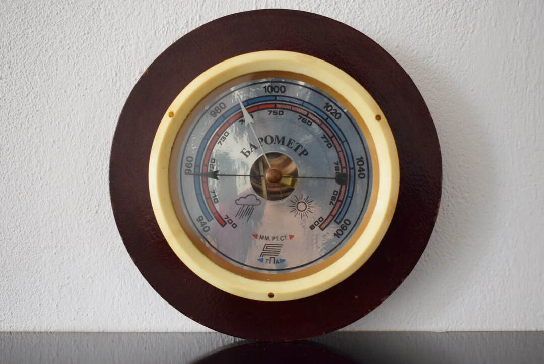 Vintage Barometer, Russian Barometer, Wall Hanging Barometer ...