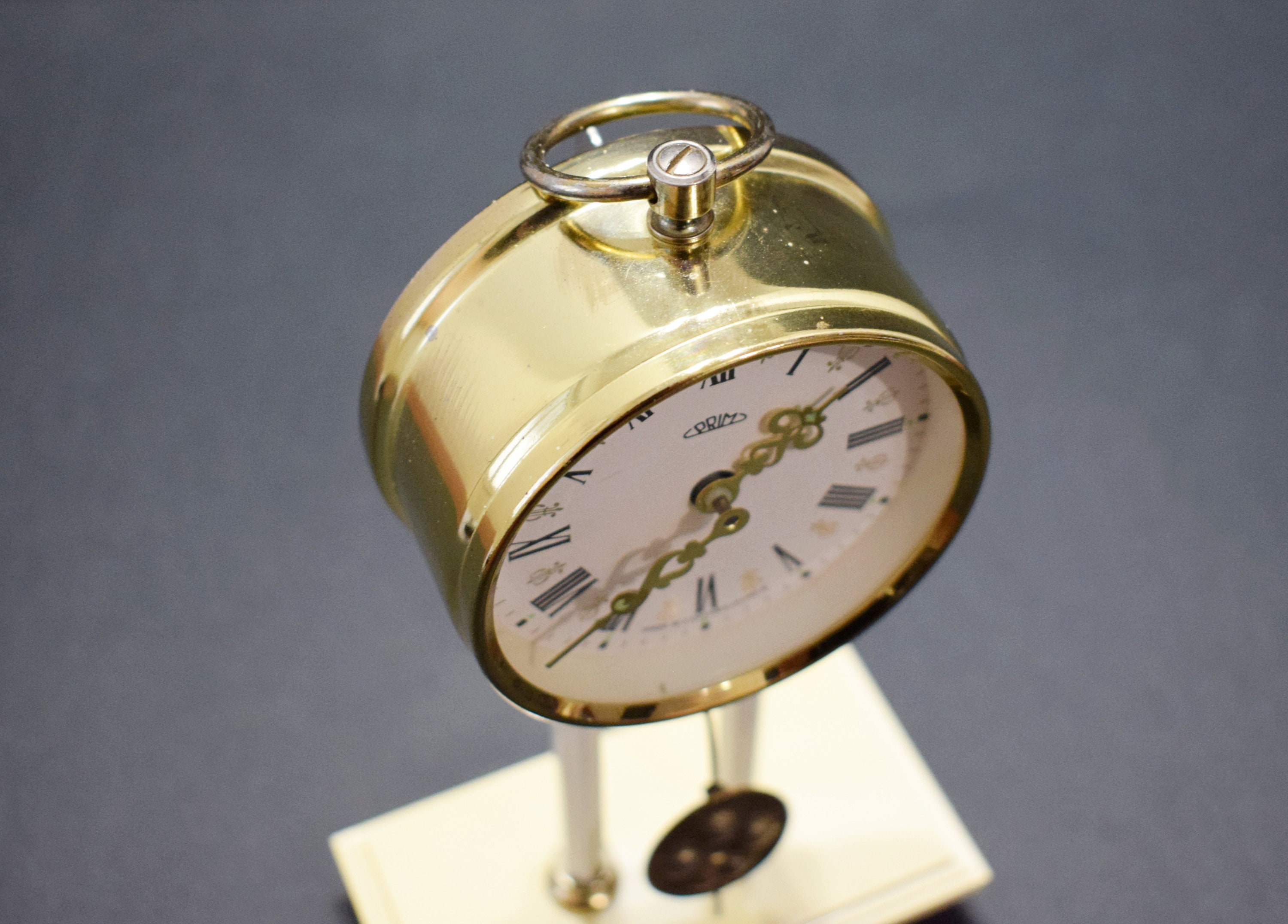 Vintage PRIM Clock, Pendulum Wind up Clock, PRIM Mechanical Clock, Old ...