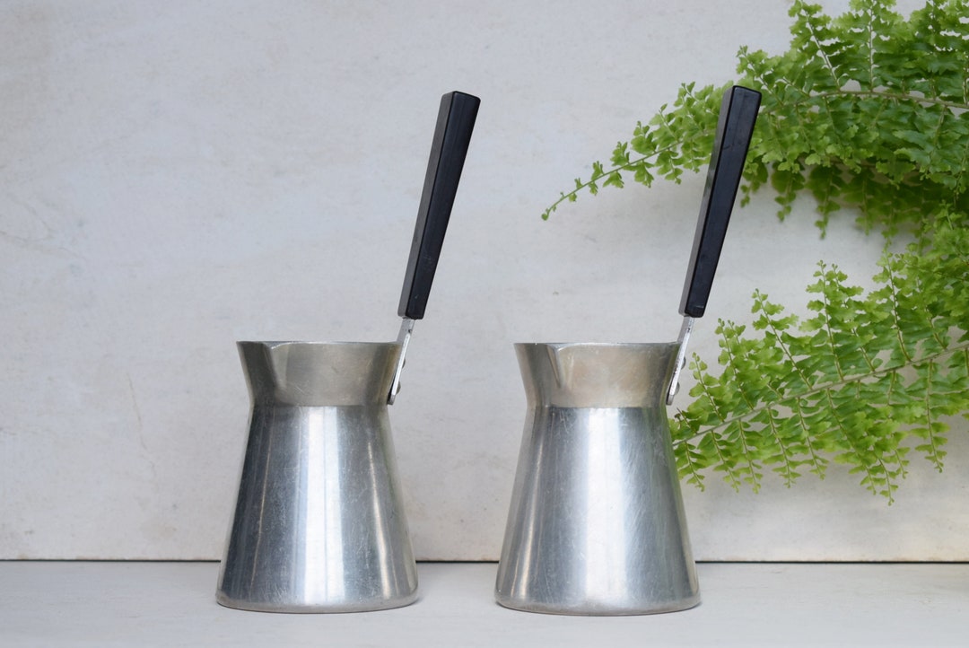 Vintage Aluminum Coffee Pots With Bakelite Handle - Set of 2 - Etsy