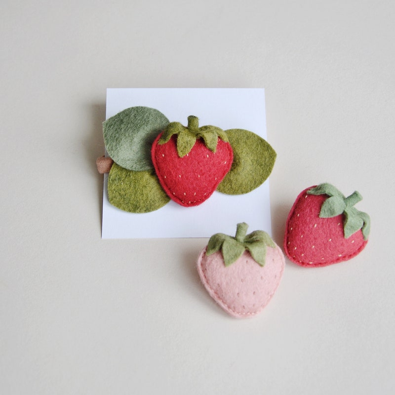 Felt Hair Clips - Etsy