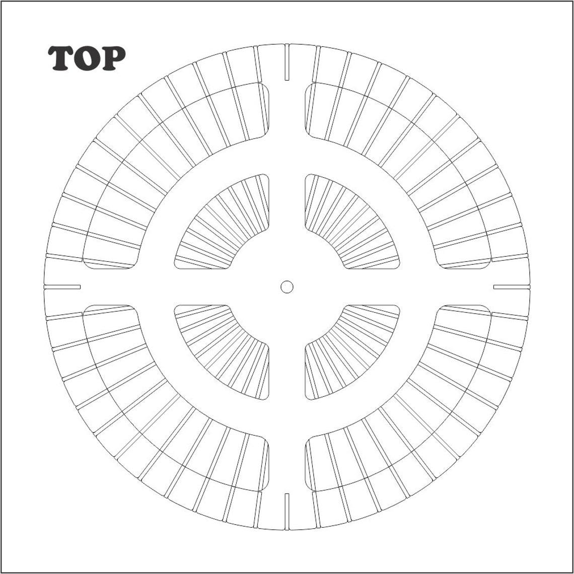 Half Sphere Laser Cut CNC File DXF CDR - Etsy
