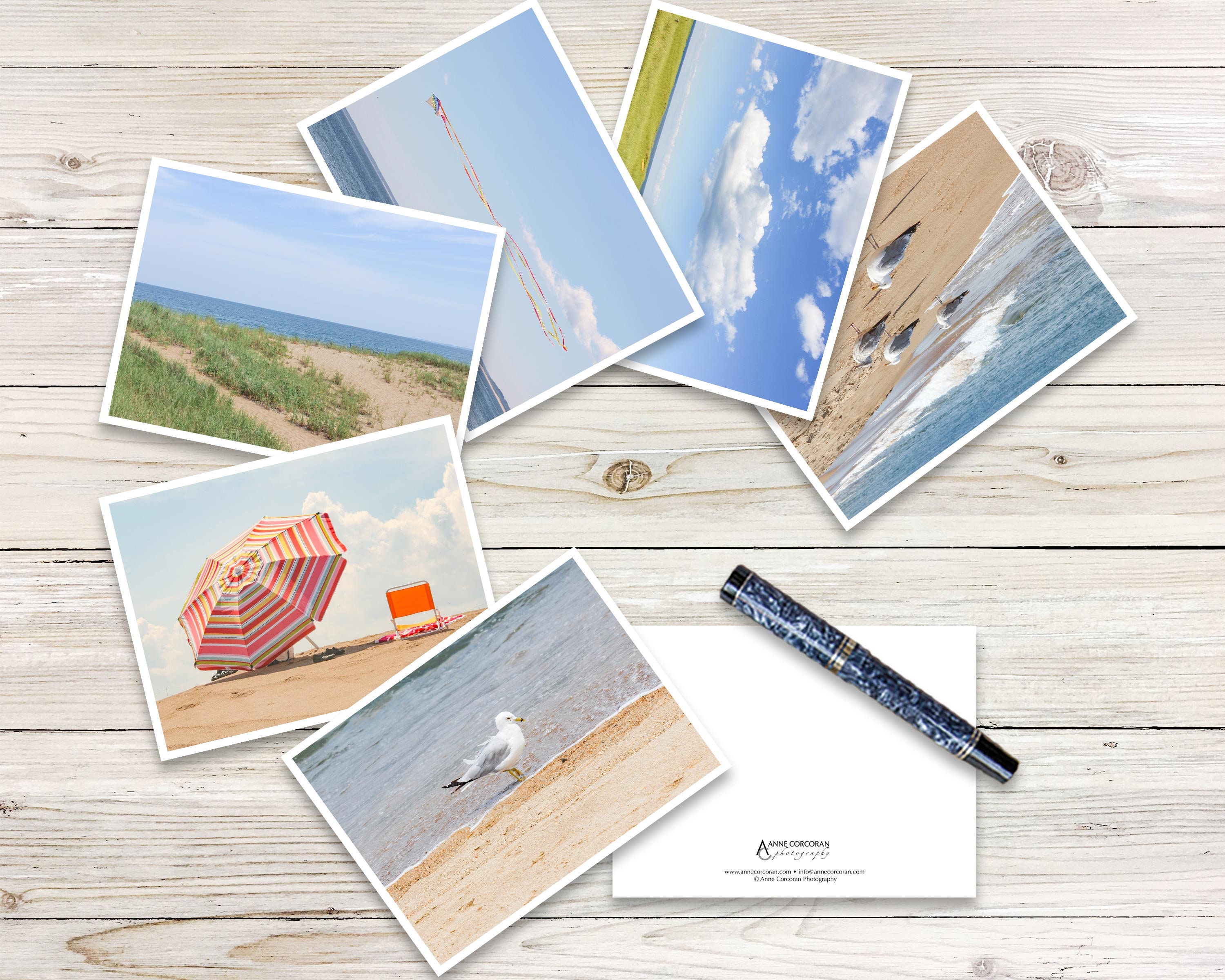 Beach Note Cards Set of 6 Beach Notecards Photo Note | Etsy