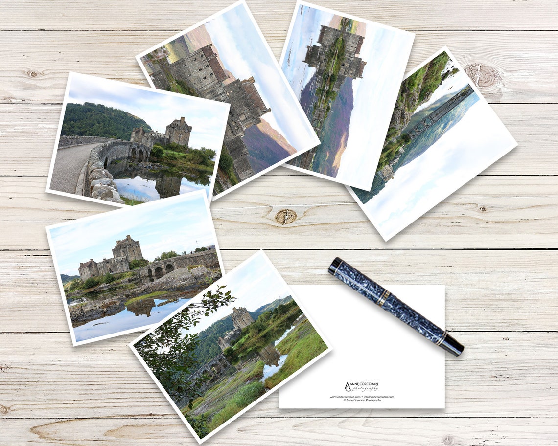Scottish Castle Note Cards (set of 6), Travel Notecards, Eilean Donan ...