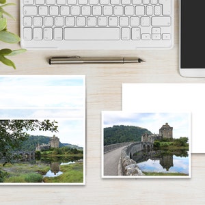 Scottish Castle Note Cards (set of 6), Travel Notecards, Eilean Donan ...