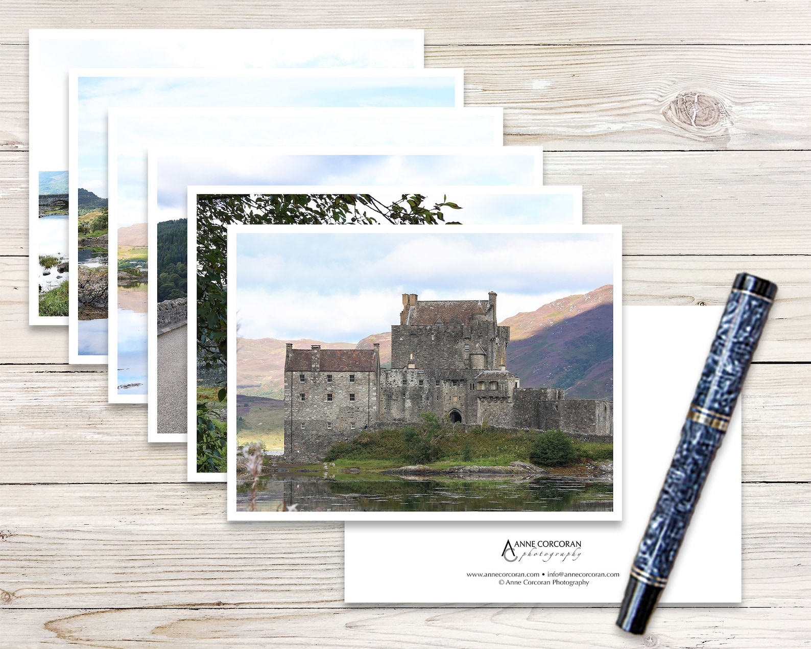 Scottish Castle Note Cards (set of 6), Travel Notecards, Eilean Donan ...