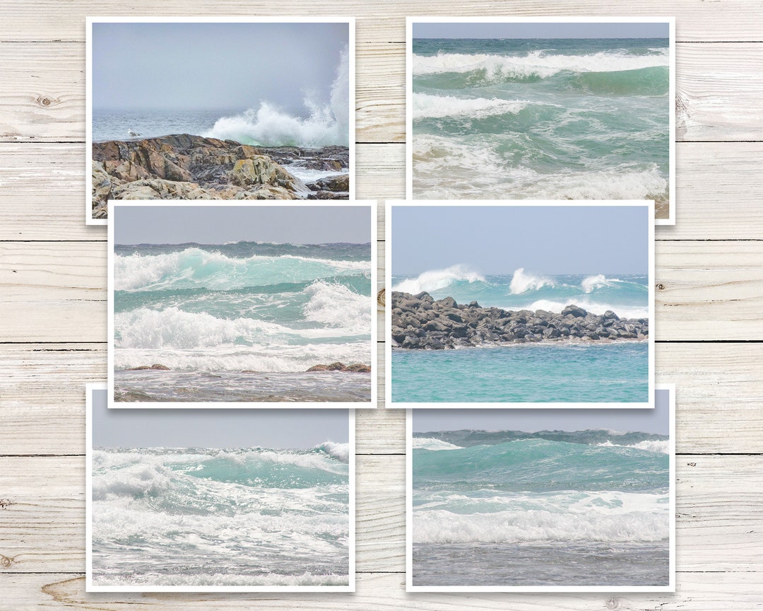 Ocean Waves Note Cards (set of 6), Ocean Waves Notecards, Photo Note ...