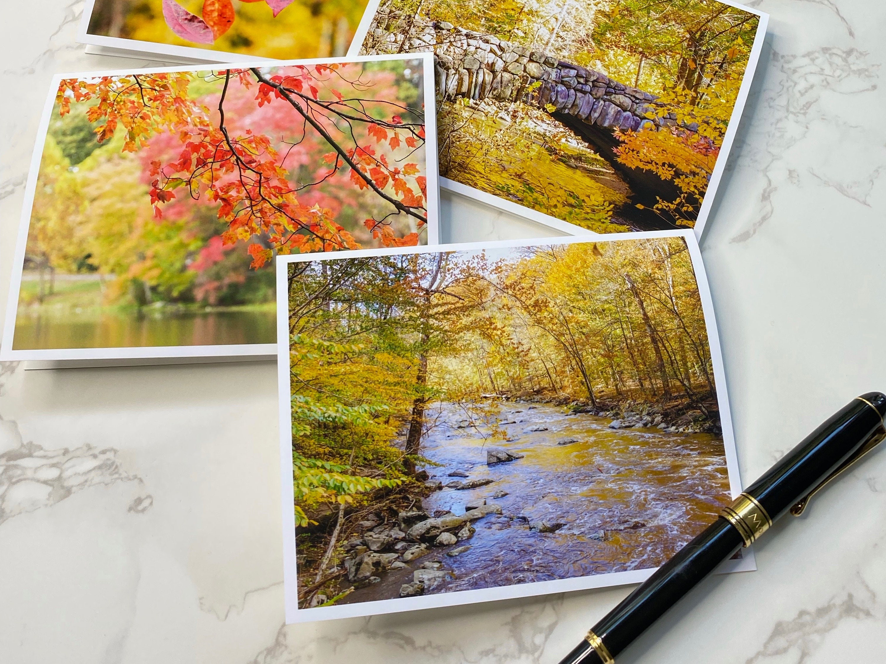 Autumn Note Cards set of 6, Fall Note Cards, Fall Card Set, Fall ...