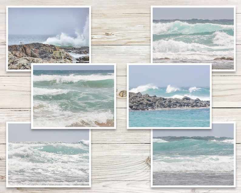 Ocean Waves Note Cards (set of 6), Ocean Waves Notecards, Photo Note ...