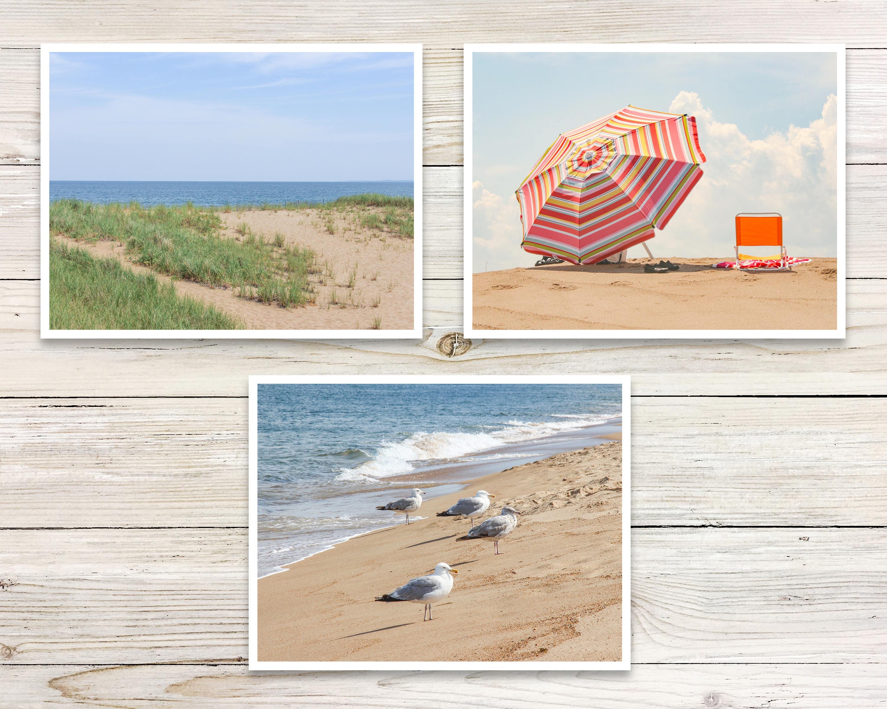 Beach Note Cards Set of 6 Beach Notecards Photo Note | Etsy