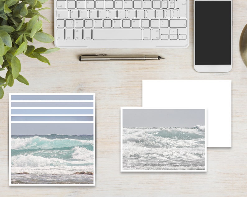 Ocean Waves Note Cards (set of 6), Ocean Waves Notecards, Photo Note ...