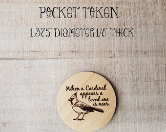 Cardinal Memorial Token - Etsy