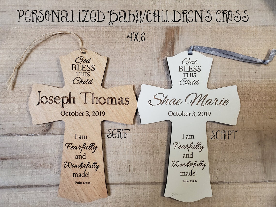Baby Cross Baptism Cross Personalized Baptism Cross | Etsy