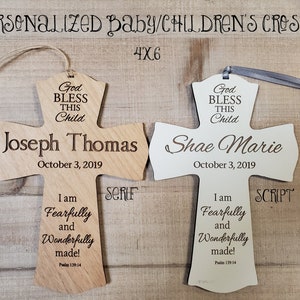 Baby Cross Baptism Cross Personalized Baptism Cross - Etsy