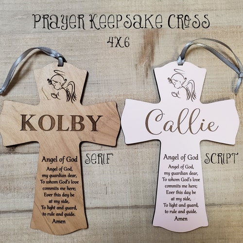 Prayer Cross Baby Cross Baby Prayer Cross Angel of God - Etsy