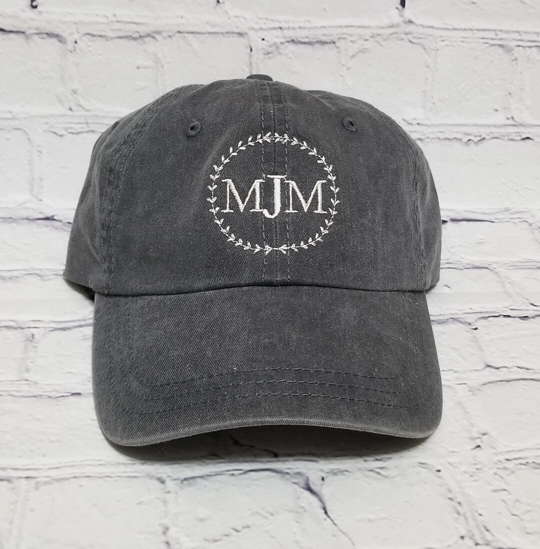 Custom Embroidered Monogram Hat - Etsy