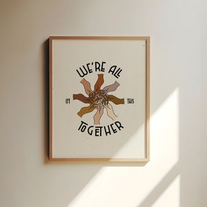 We're All in This Together || Art Print || Vintage Inspired Art ...