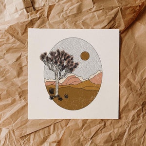 Joshua Tree || Art Print || Vintage Inspired Art || Inspirational Art ...