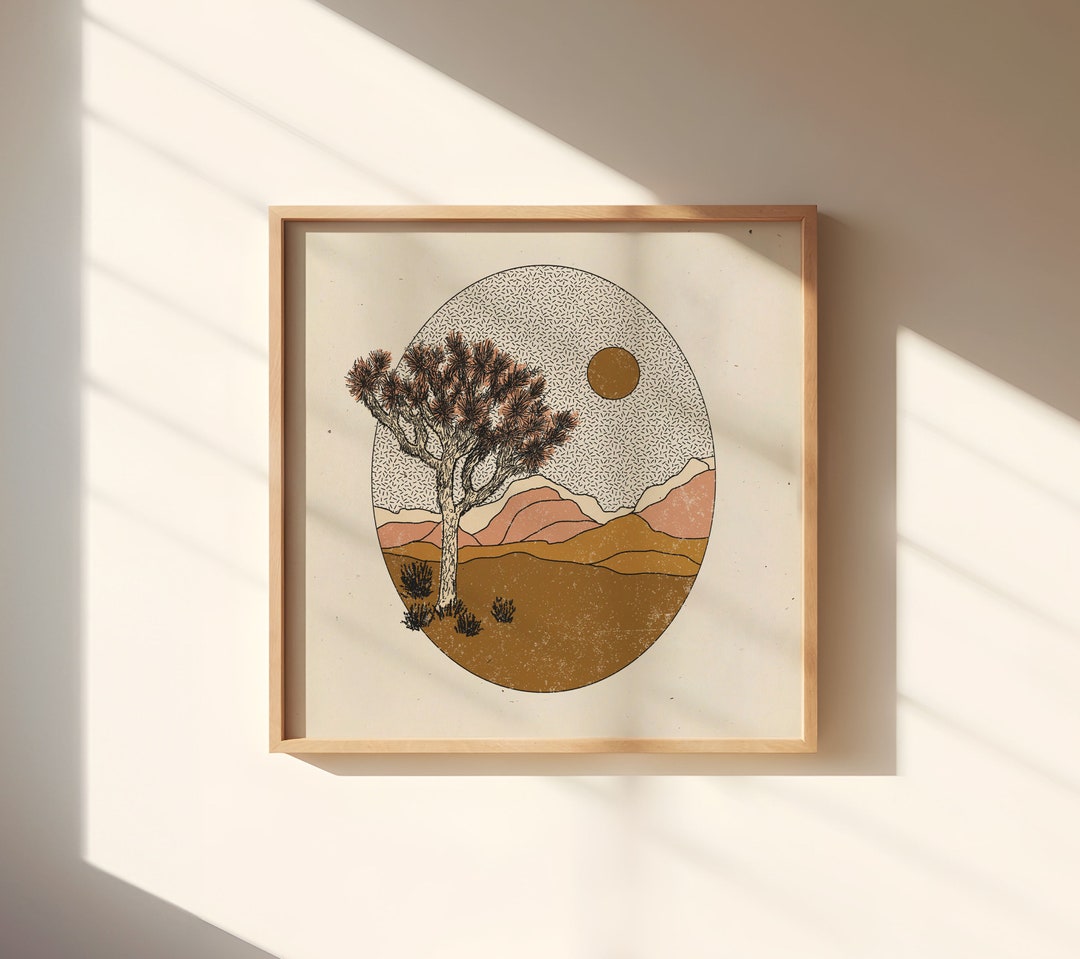 Joshua Tree || Art Print || Vintage Inspired Art || Inspirational Art ...