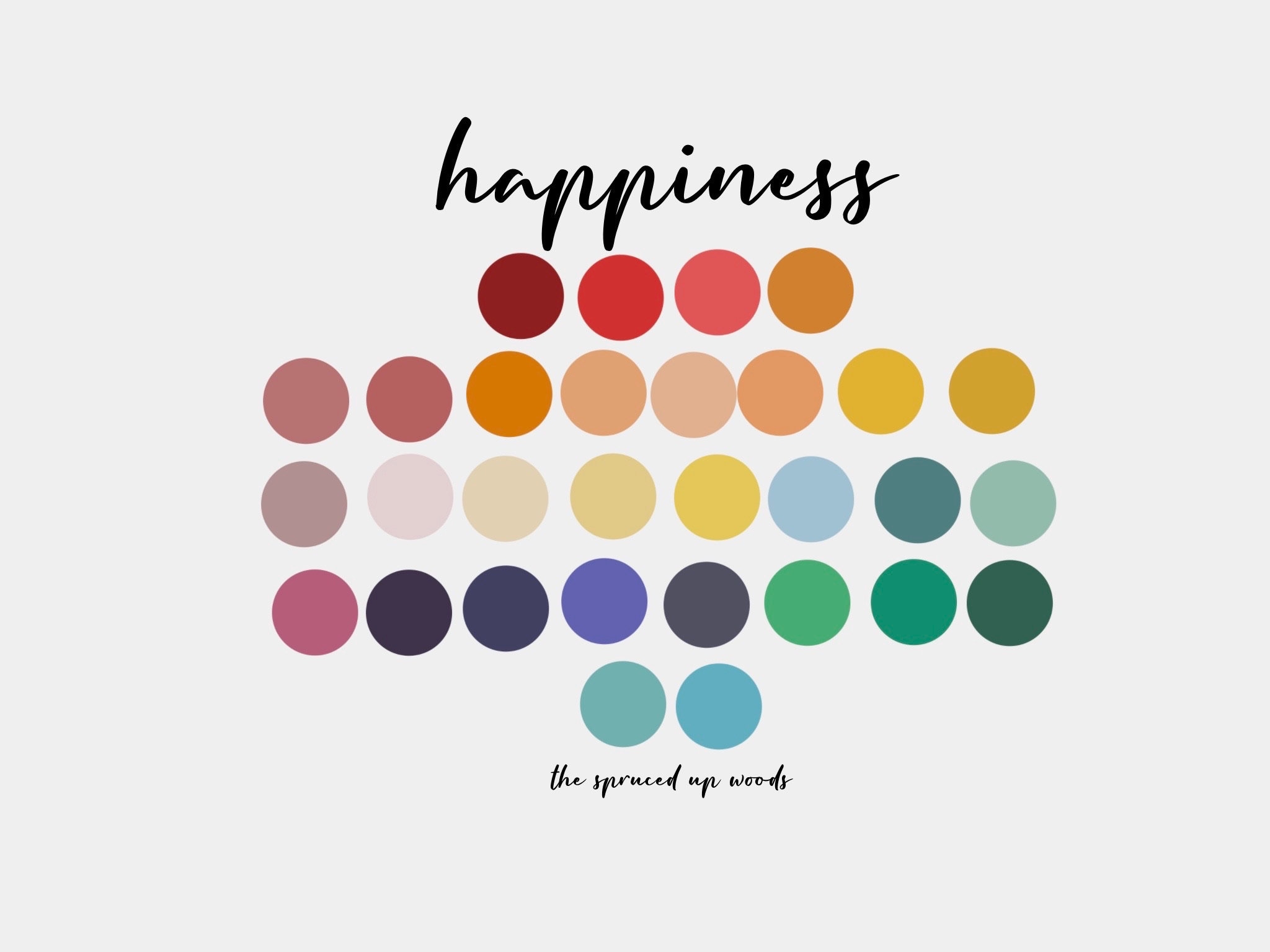 Happiness Color Palette for PROCREATE - Etsy