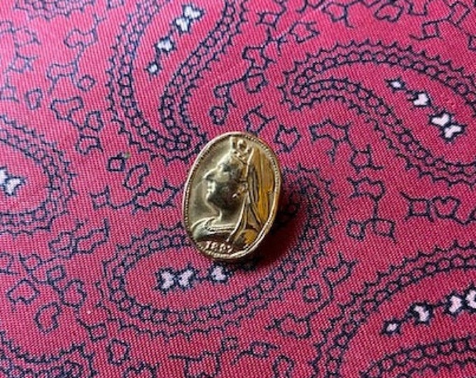 Antique Brass Paperclip Commemorating Queen Victoria's Diamond Jubilee ...