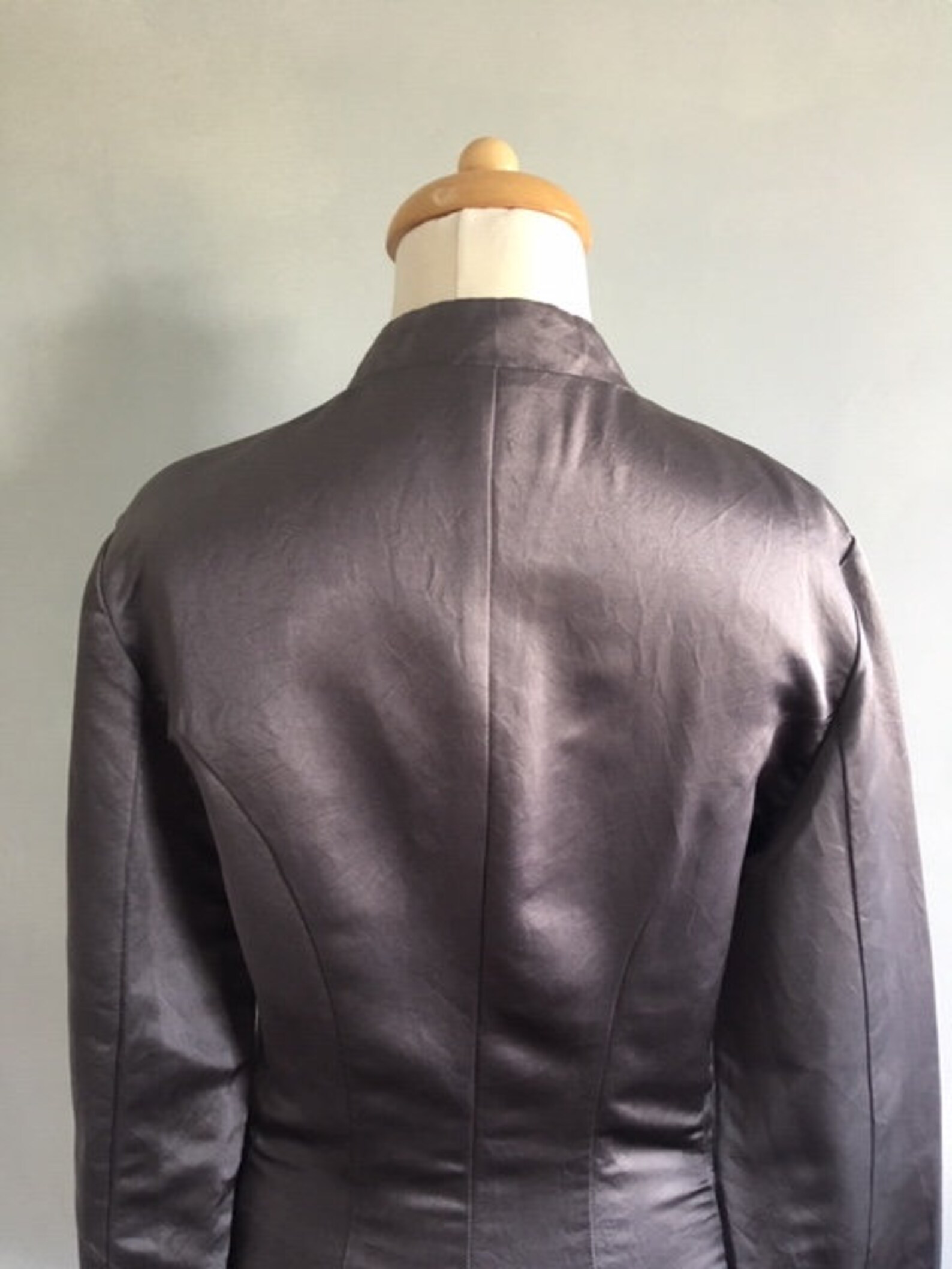Beautiful Oriental Style Metallic Grey Silk Jacket by Kew. Size S/M. - Etsy