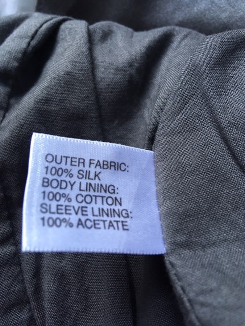Beautiful Oriental Style Metallic Grey Silk Jacket by Kew. Size S/M. - Etsy