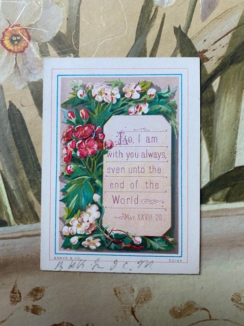 A Pair of Vintage 1930s Printed New Year's Greetings Cards by Banks ...