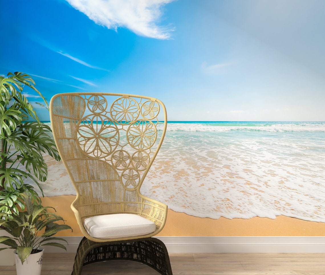 Sea Landscape Wallpaper Beach Wallpaper Seashore Wallpaper - Etsy