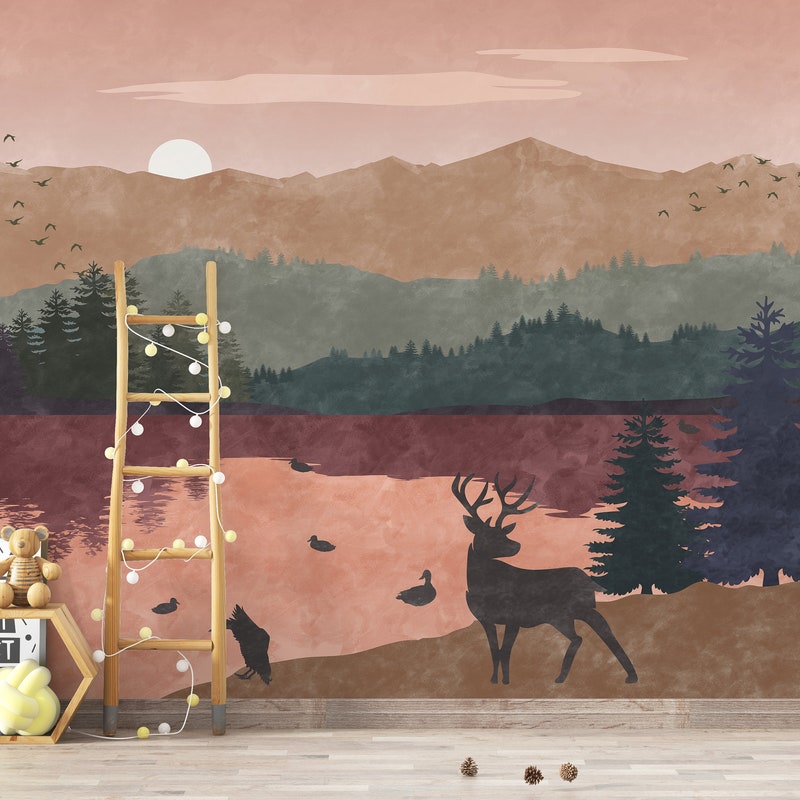 Large Wall Murals Forest - Etsy