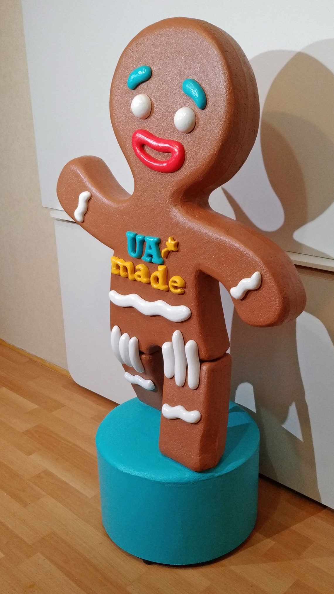 Giant Gingerbread Man Prop Foam and Fiberglass New Year & | Etsy