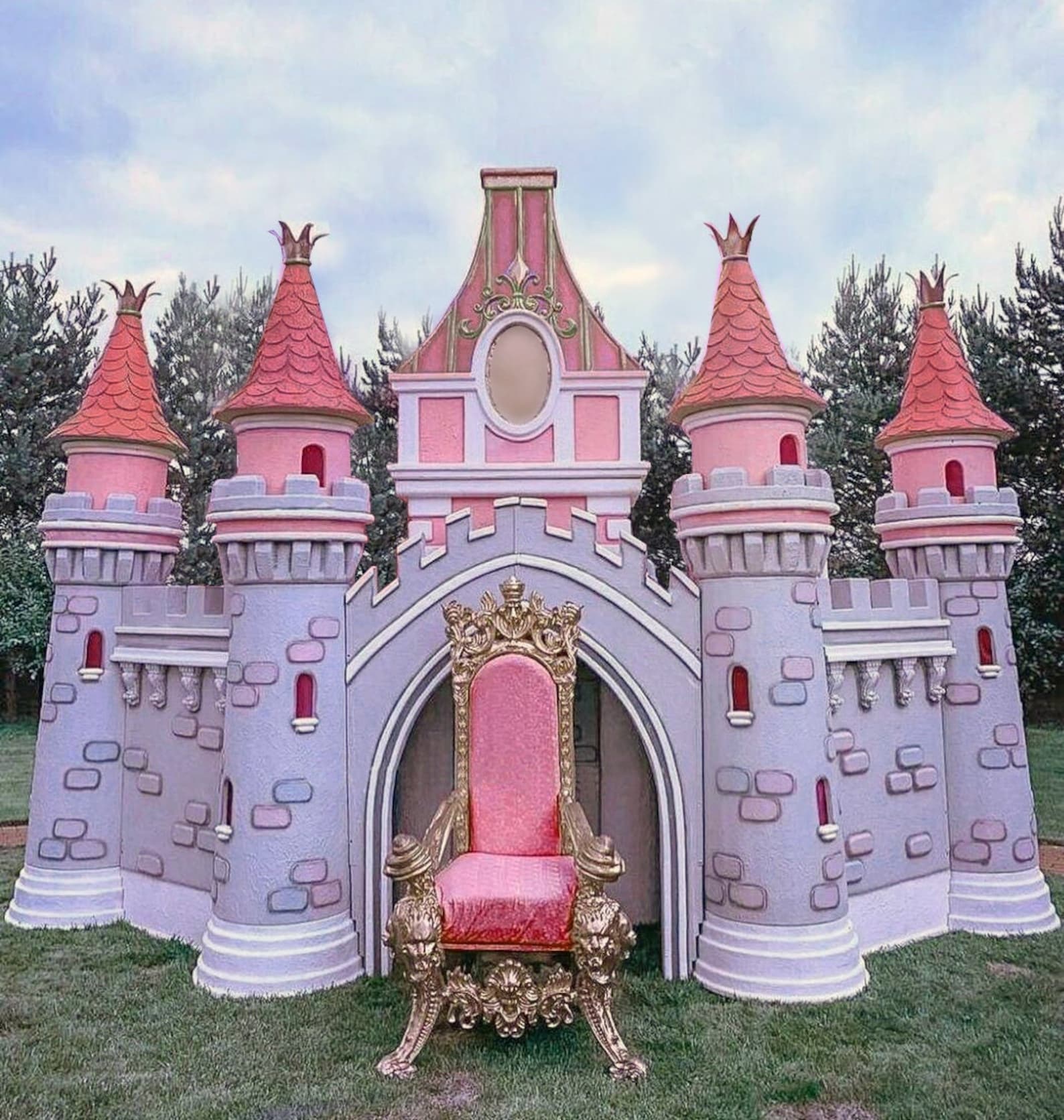 Huge Princess Castle Decoration Exclusive Oversize 3D Fasade Prop for ...