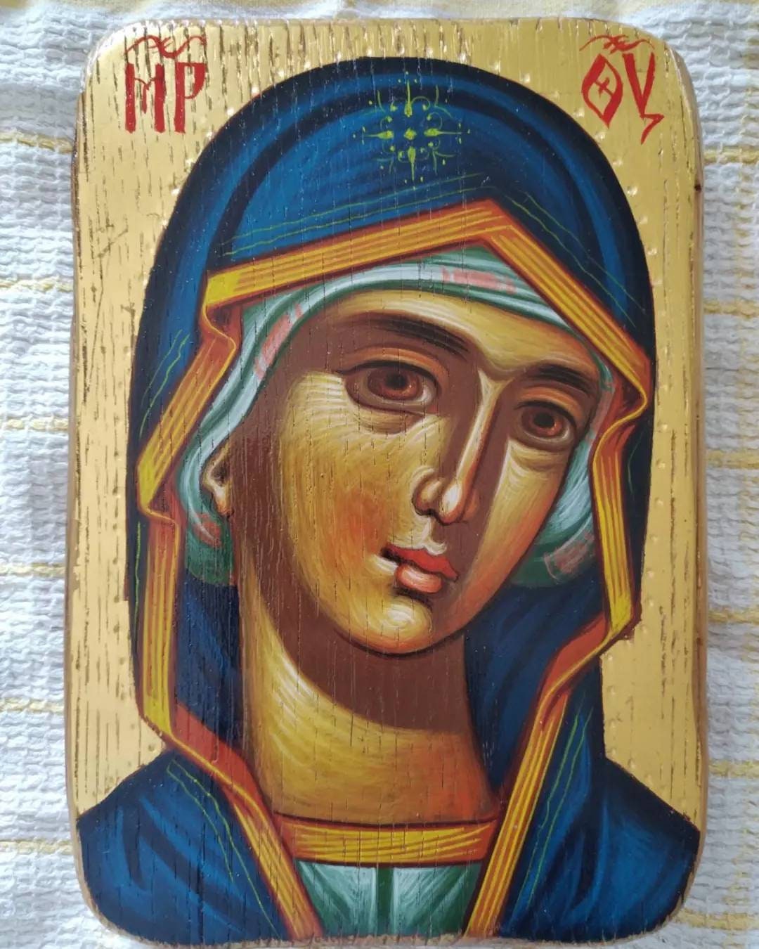 Virgin Mary Icon,foto - Etsy