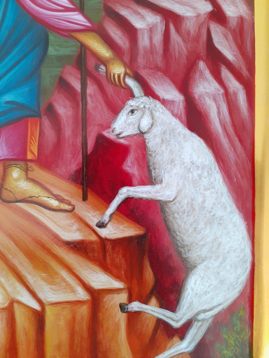 Good Shepherd Icon 30/40 Cm 11.8/14.7 Inches Linden Wood 24 - Etsy