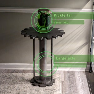 Large Axle Prop / Industrial End Table - Etsy