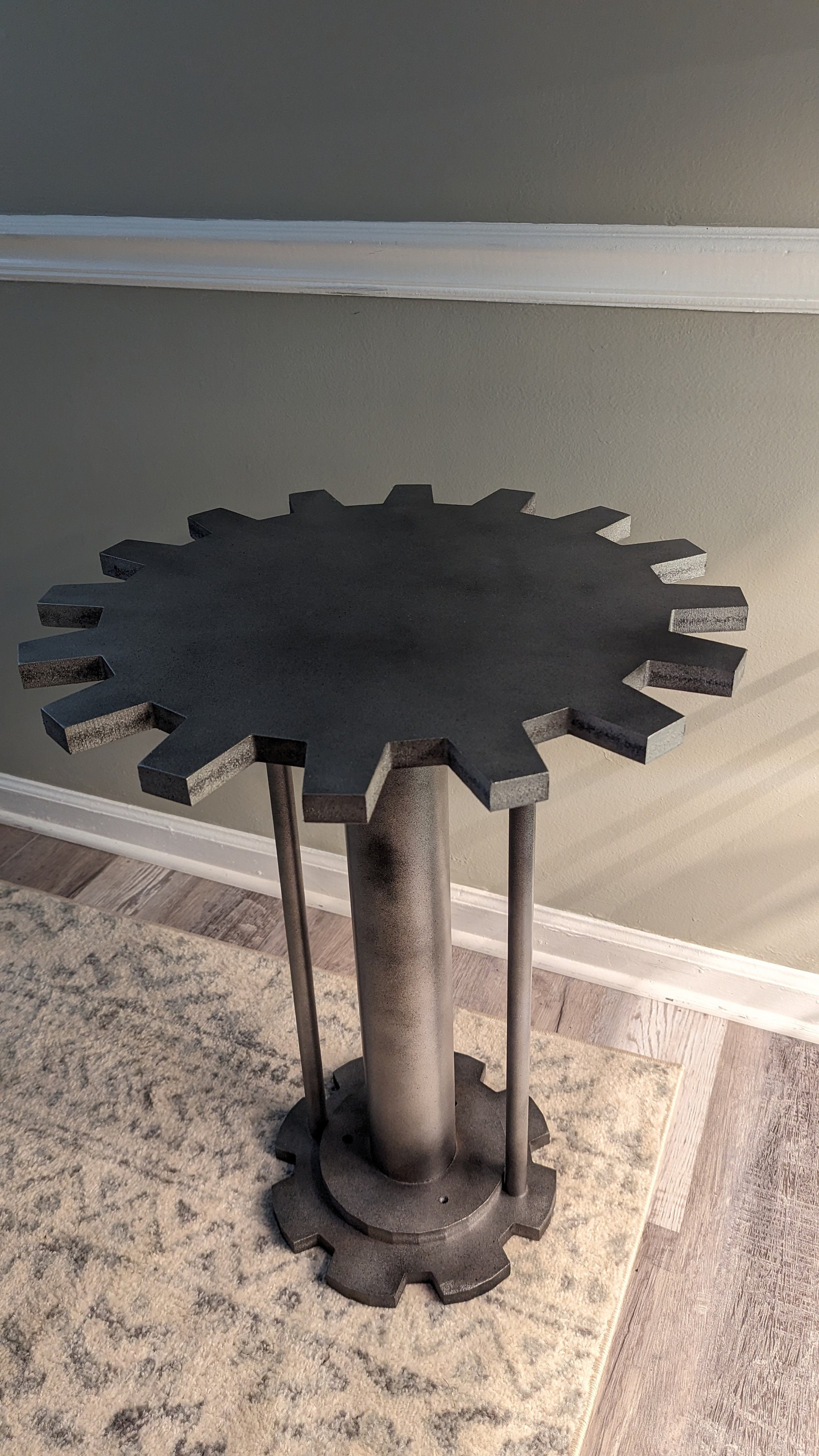 Large Axle Prop / Industrial End Table - Etsy