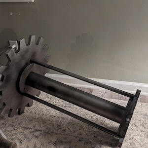 Large Axle Prop / Industrial End Table - Etsy