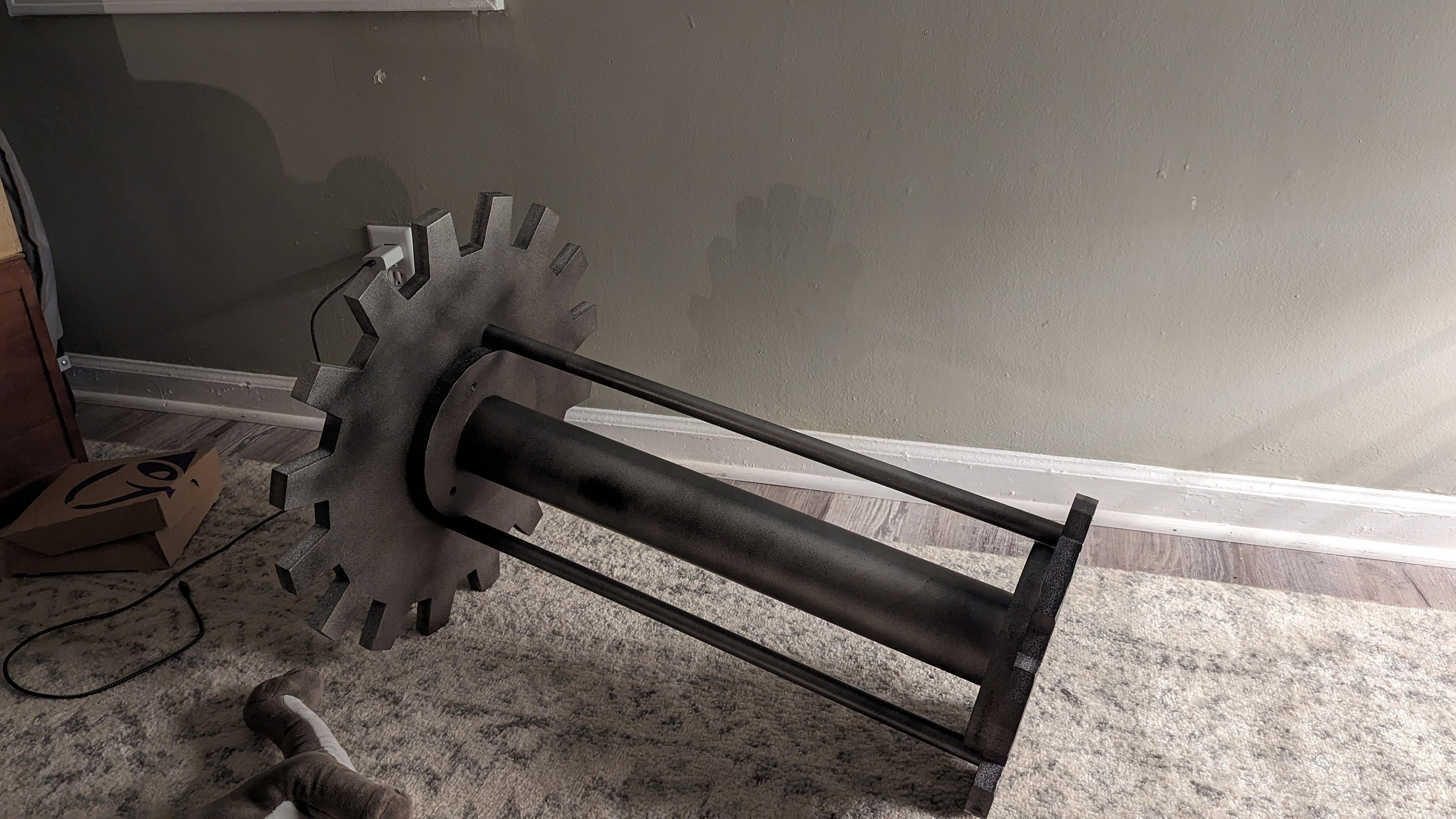 Large Axle Prop / Industrial End Table - Etsy