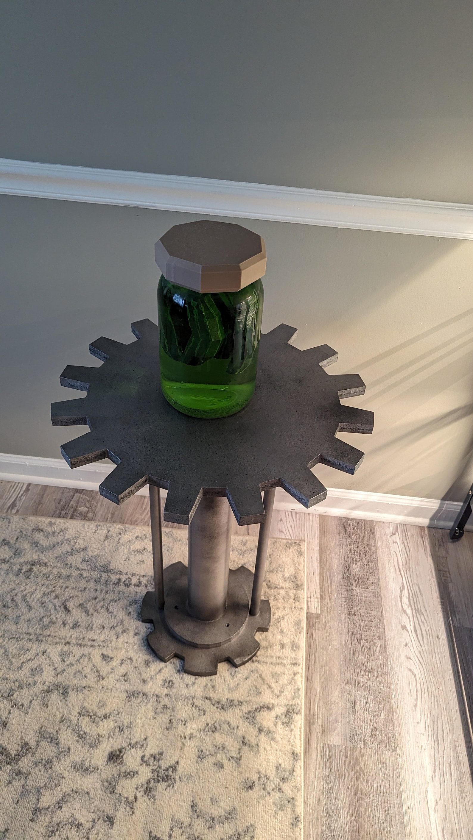 Large Axle Prop / Industrial End Table - Etsy